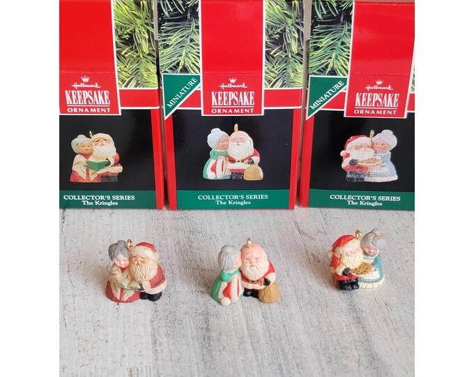 Hallmark Kringles Santa Claus Couple Mrs Claus Ornament Xmas Set - Etsy