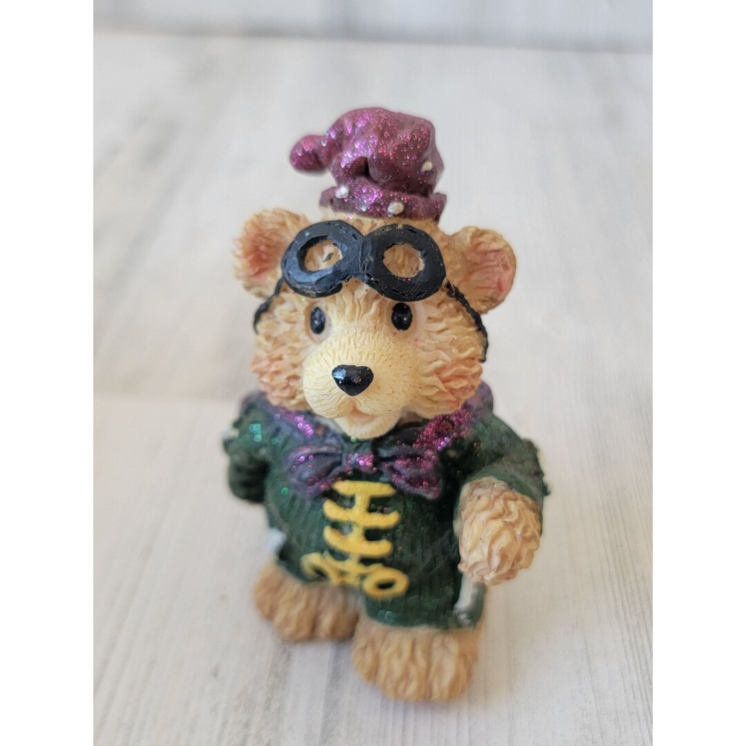 Teddy Bear Halloween Figure Skeleton Costume Glitter Home Decor - Etsy