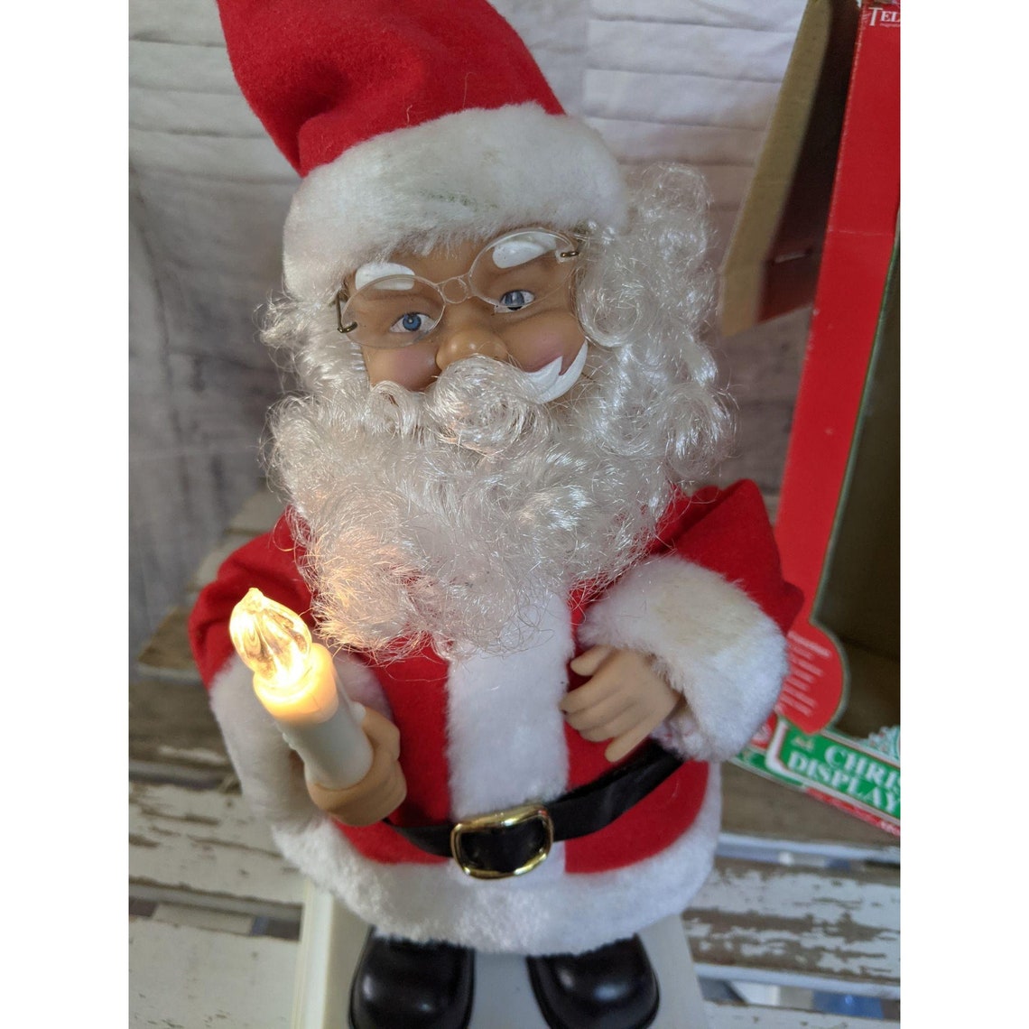 Motionette Telco Mini Santa 12" Animated Sound Light up Figurine ...