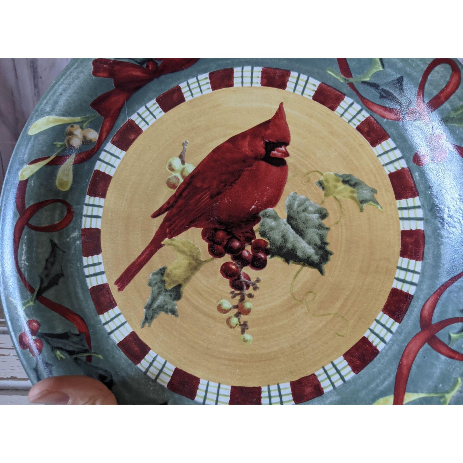 Lenox Cardinal 10.5-in Dinner Plate X-mas Bird Winter - Etsy