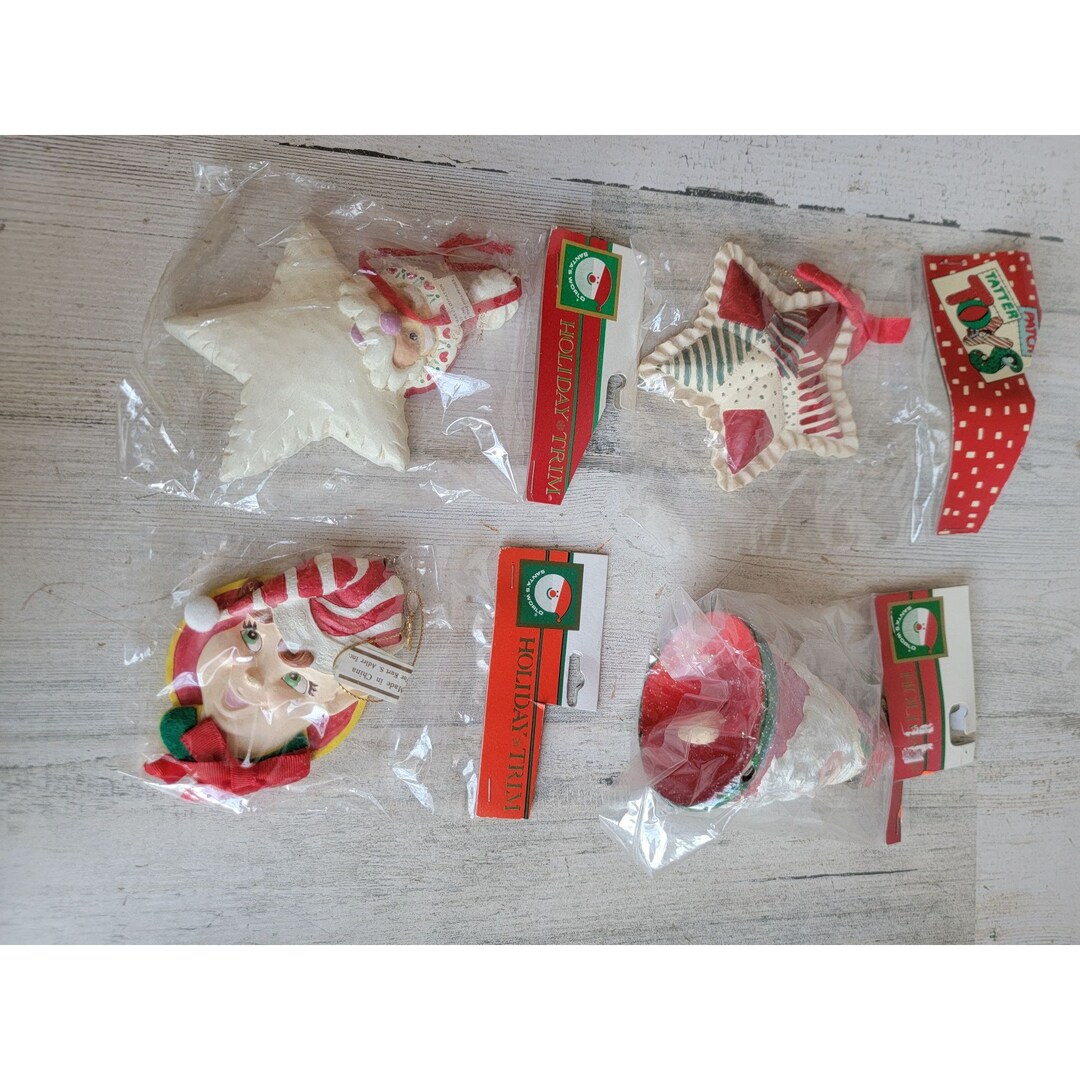 Kurt Adler Santa Claus Star Elf Bell Ornament Set Xmas - Etsy