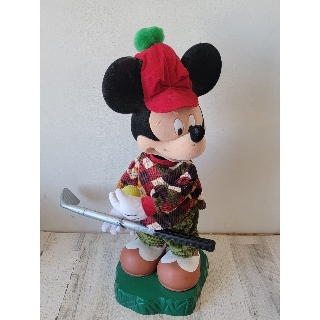 Santa's Best Mickey MOUSE AS IS Golf Golfing Animated Motionette Sport ...