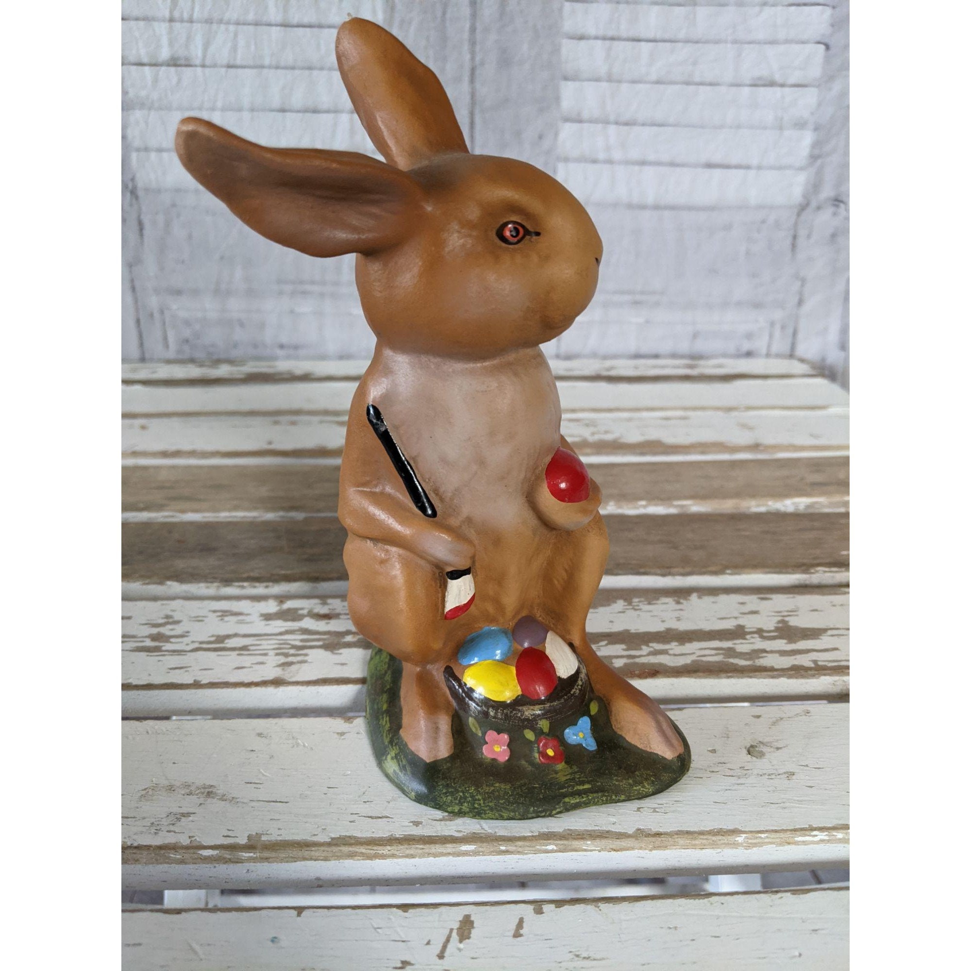 Marolin Paper Mache Germany German Easter Bunny Rabbit Decor | Etsy