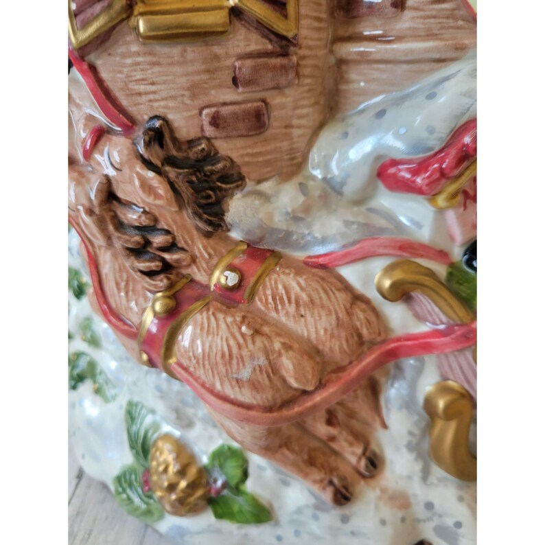 Fitz Floyd North Pole Castle Reindeer Slay Centerpiece Vase - Etsy