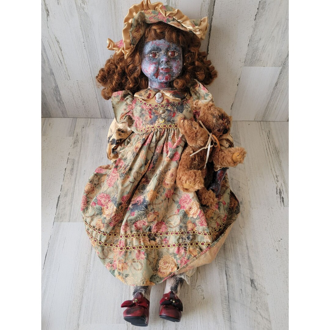 Large Vintage Ghost Creepy Doll Prop Halloween Scary Decor Blood - Etsy
