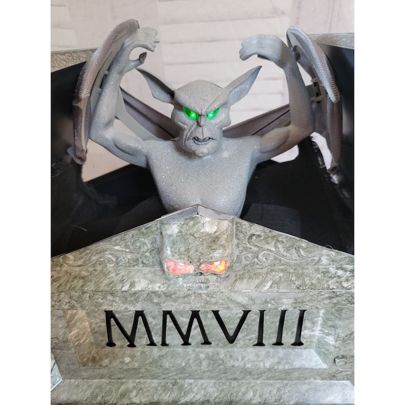Gemmy Animated Gargoyle Tombstone Halloween Prop Home Animated Sound - Etsy