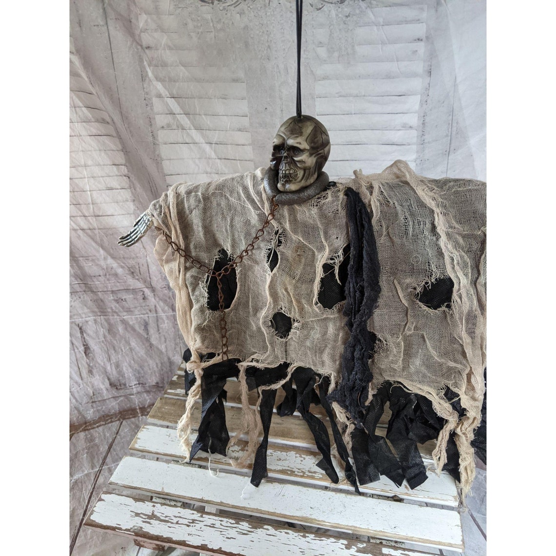 Scary Skeleton Prisoner Hanging Mini Halloween Prop Table - Etsy