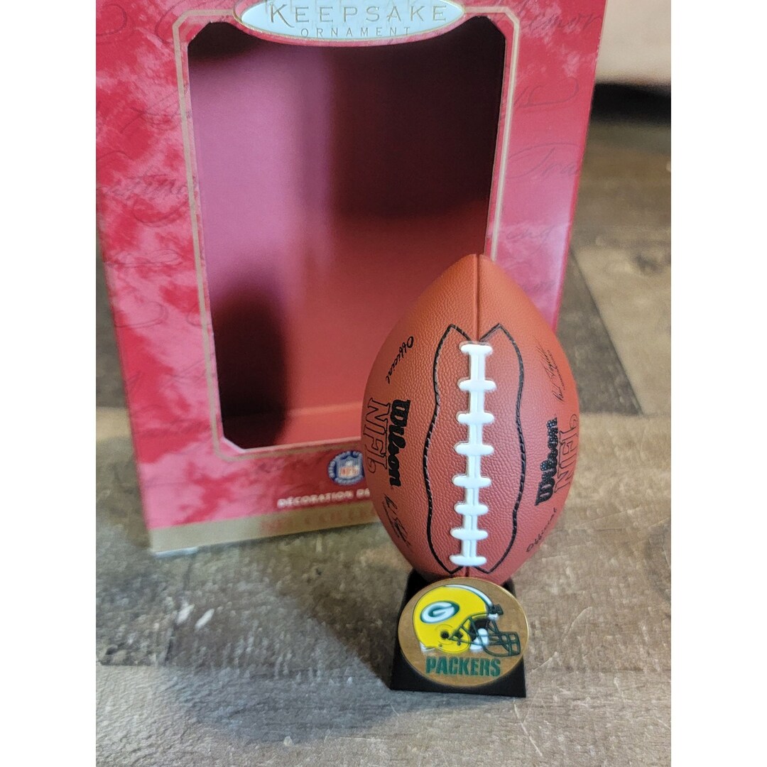 Hallmark NFL Collection Packers 2000 Xmas Decor Football - Etsy