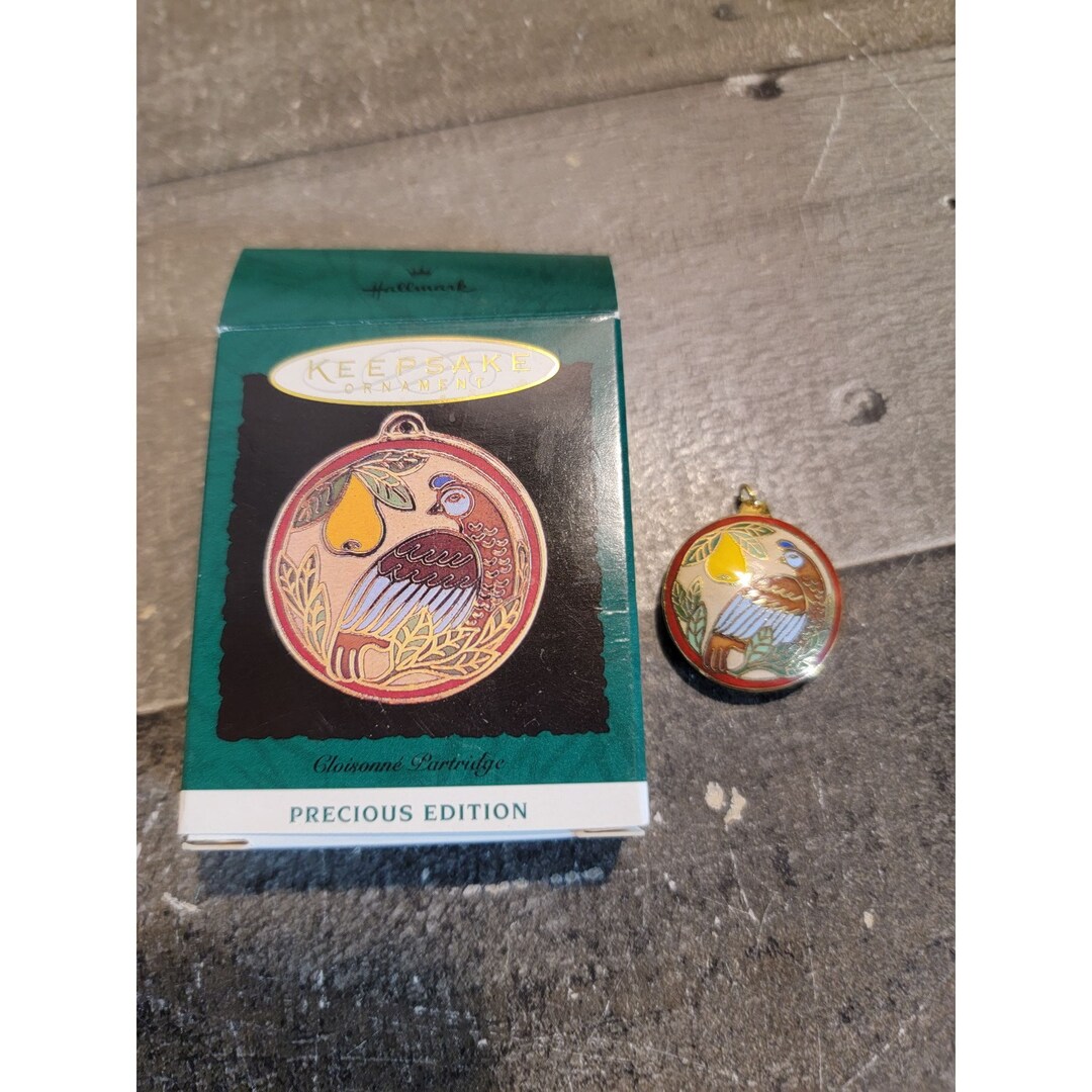 Hallmark Cloisonne Partridge Mini 1995 Ornament Xmas Decor - Etsy