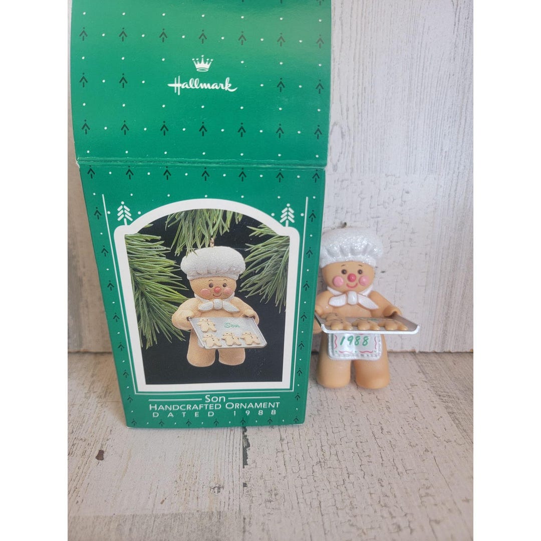 Hallmark 1988 Son Gingerbread Man Bakery Ornament Xmas - Etsy