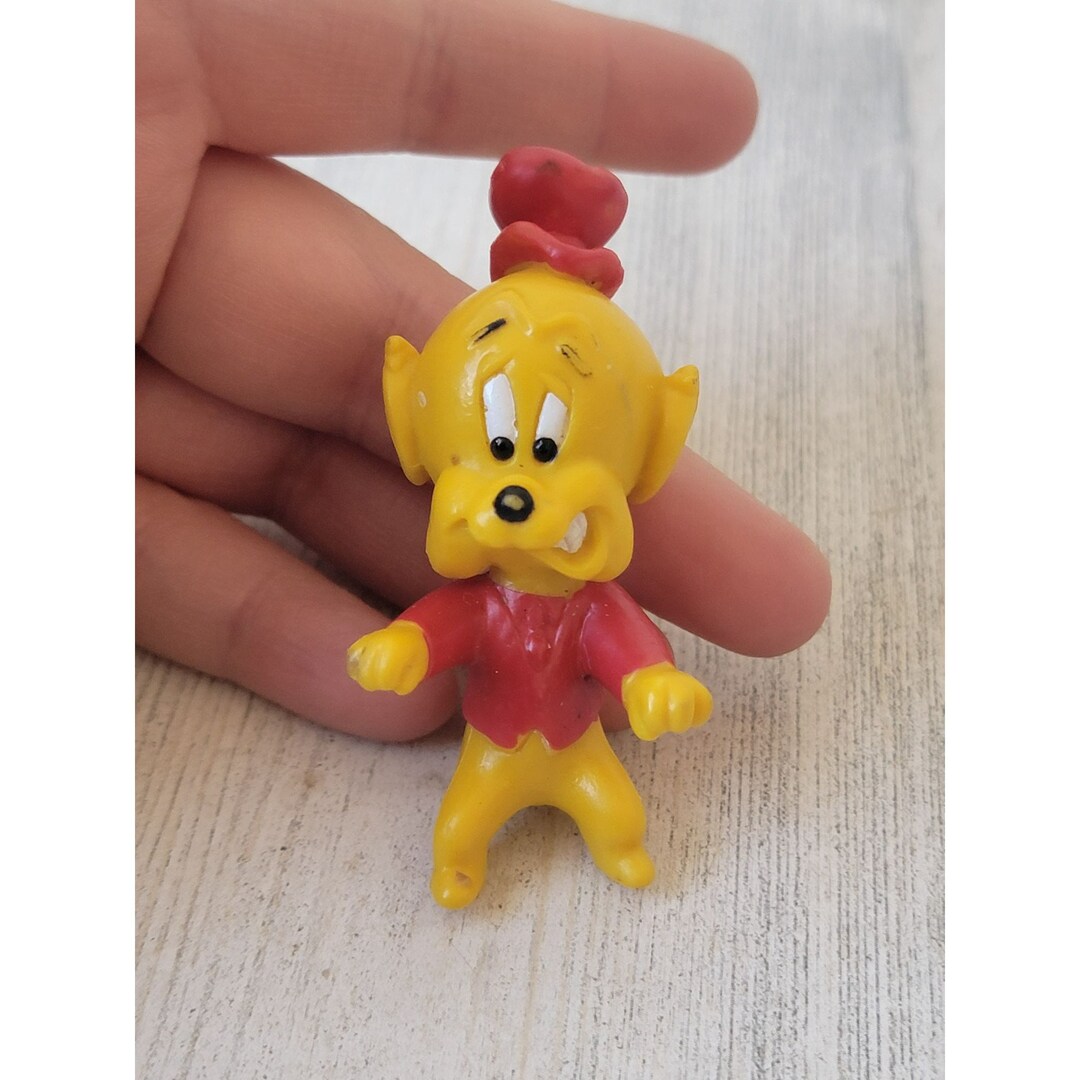 Old Timey Disney Golden Dog Red Hat Toy Figure - Etsy