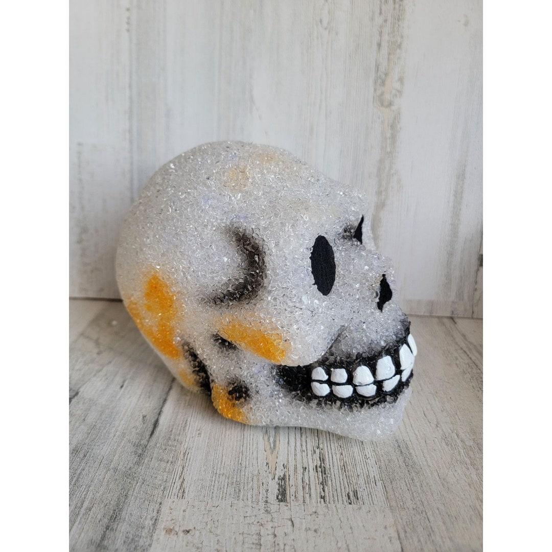 Seasons Melted Plastic AS IS Skeleton Head Halloween Prop - Etsy