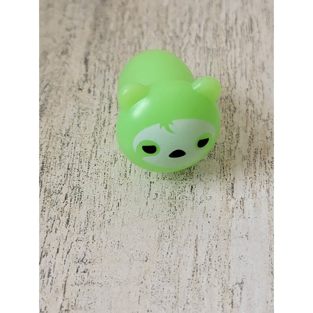 Mini Lime Green Panda Bear Zoo Animal Toy Figure - Etsy