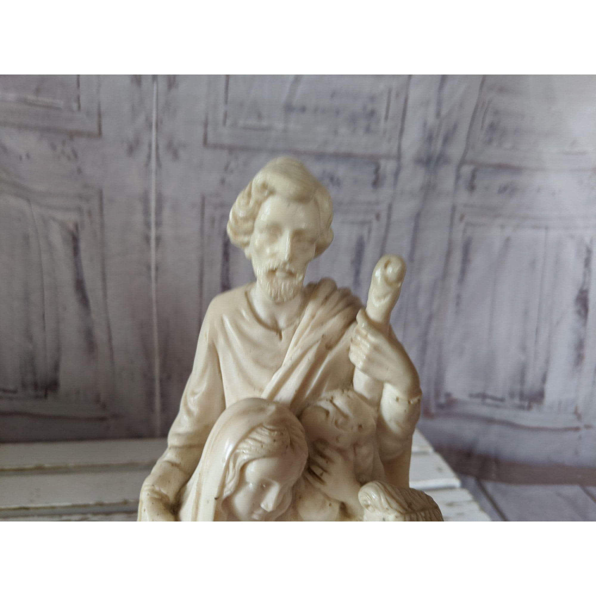 Roman Alabaster Religious Figurine L Toni - Etsy UK