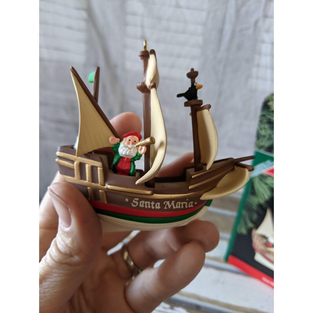 Hallmark Santa Maria Ship Boat Ornament Xmas Holiday Tree Commemorative ...