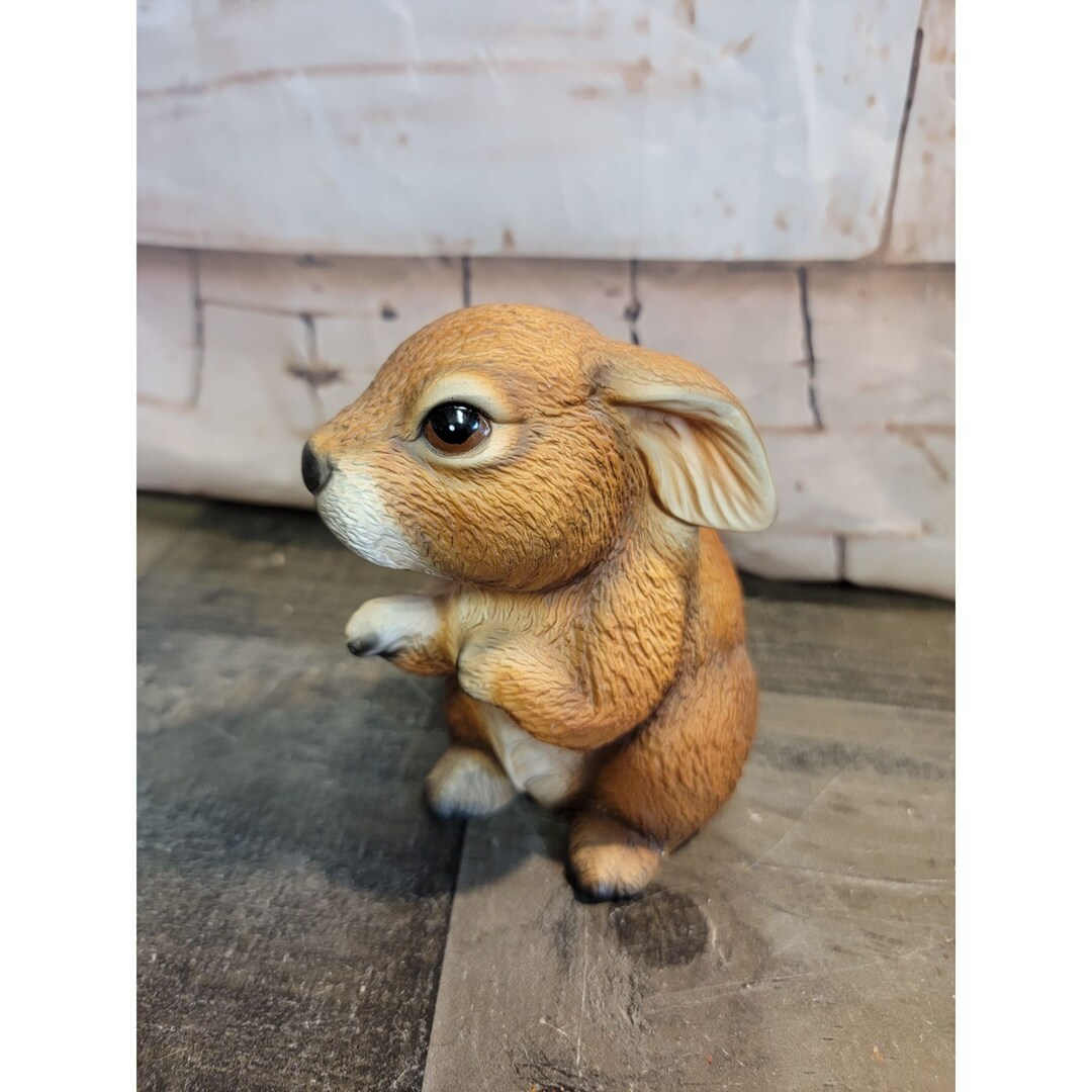 Global Art Harvey Knox Brown Bunny Rabbit Ceramic Figure - Etsy