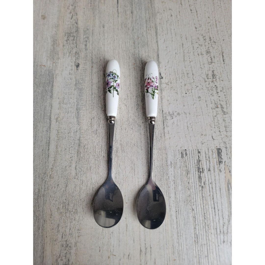 Portmeirion Botanic Gardens Tea Spoon Flower Set - Etsy