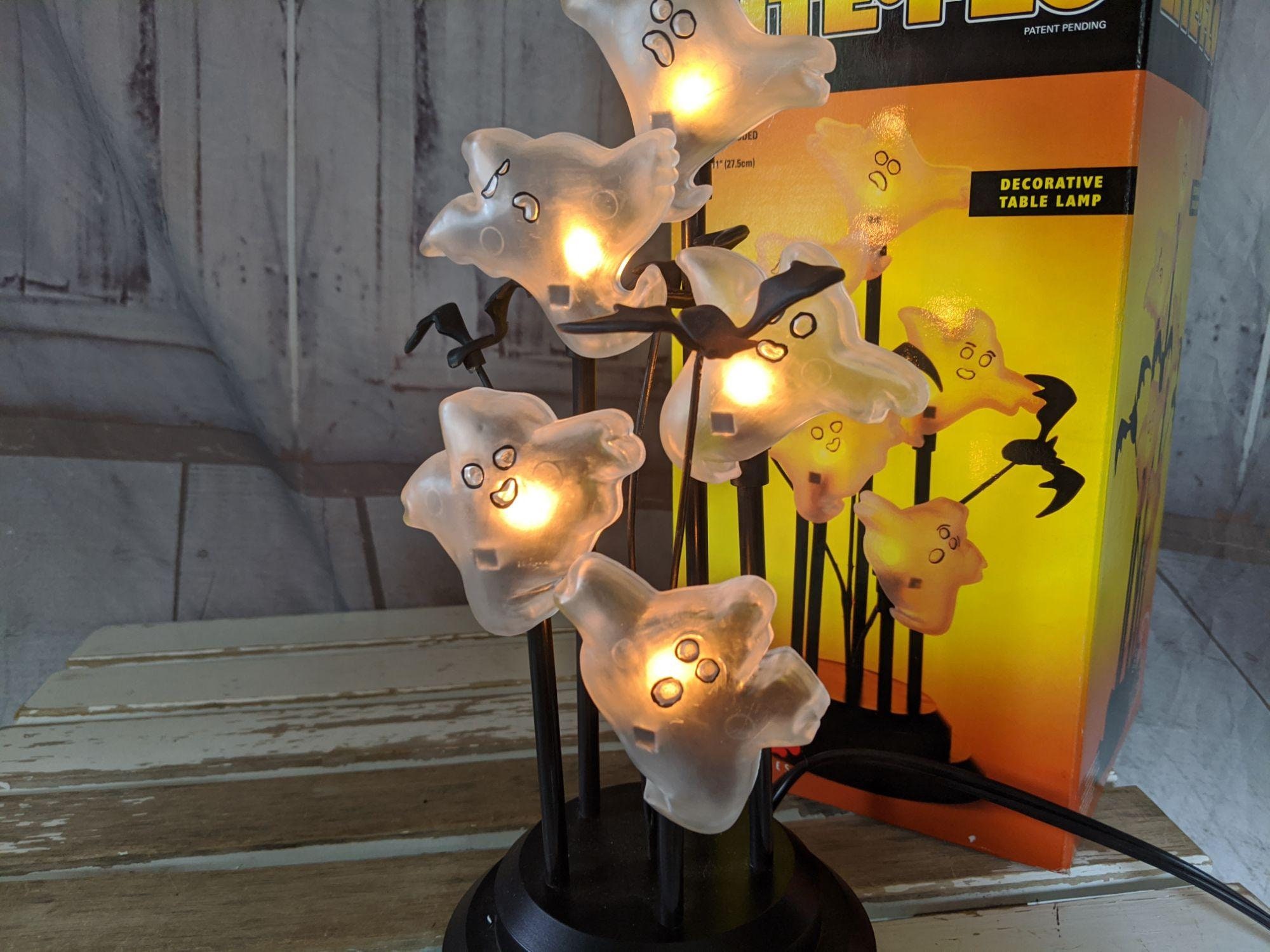 Poppy Halloween Ghost Bat Light Lamp Lite-flo Decor Fall | Etsy