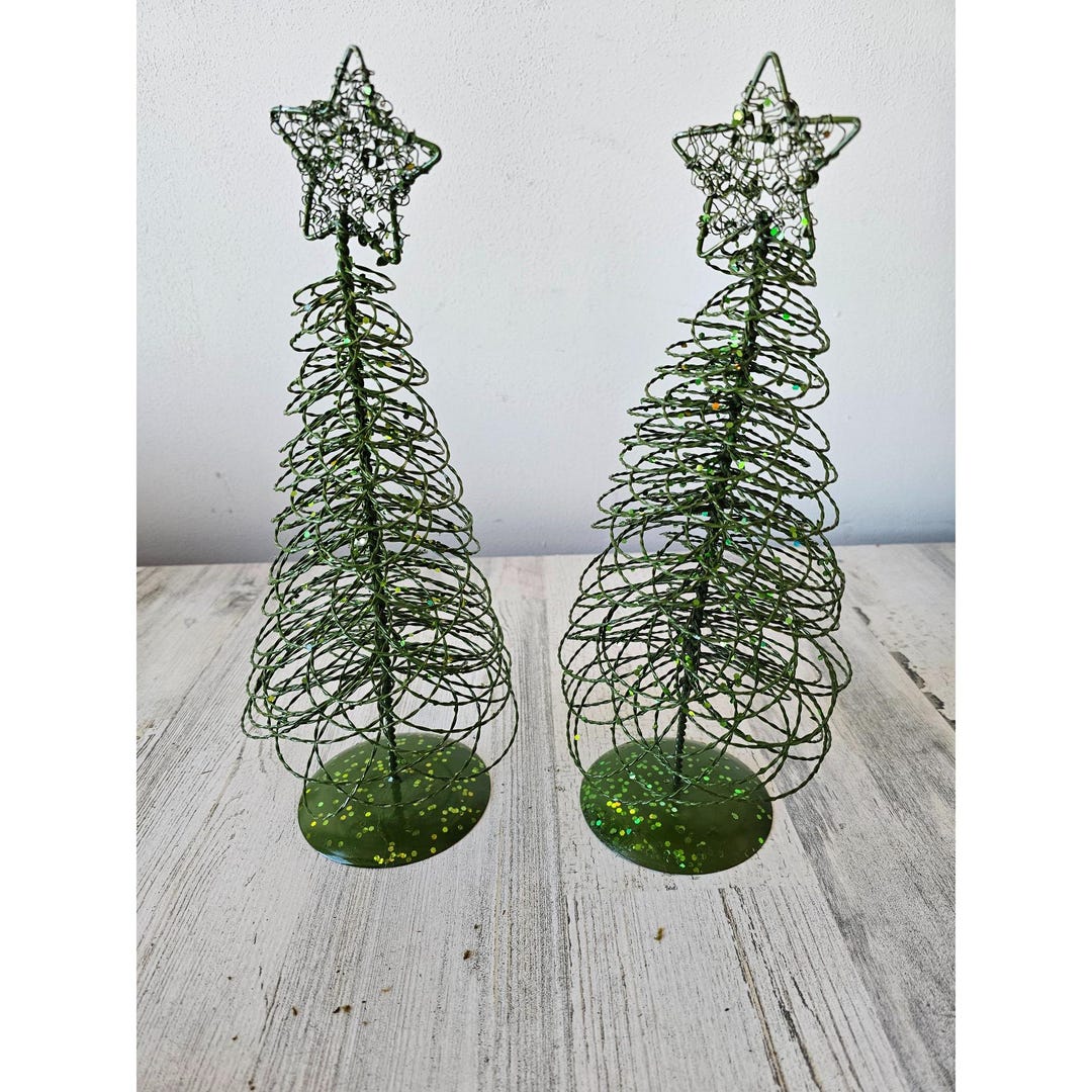 Pier 1 Metal Tree Xmas Glitter Sparkle Retired Set Decor - Etsy