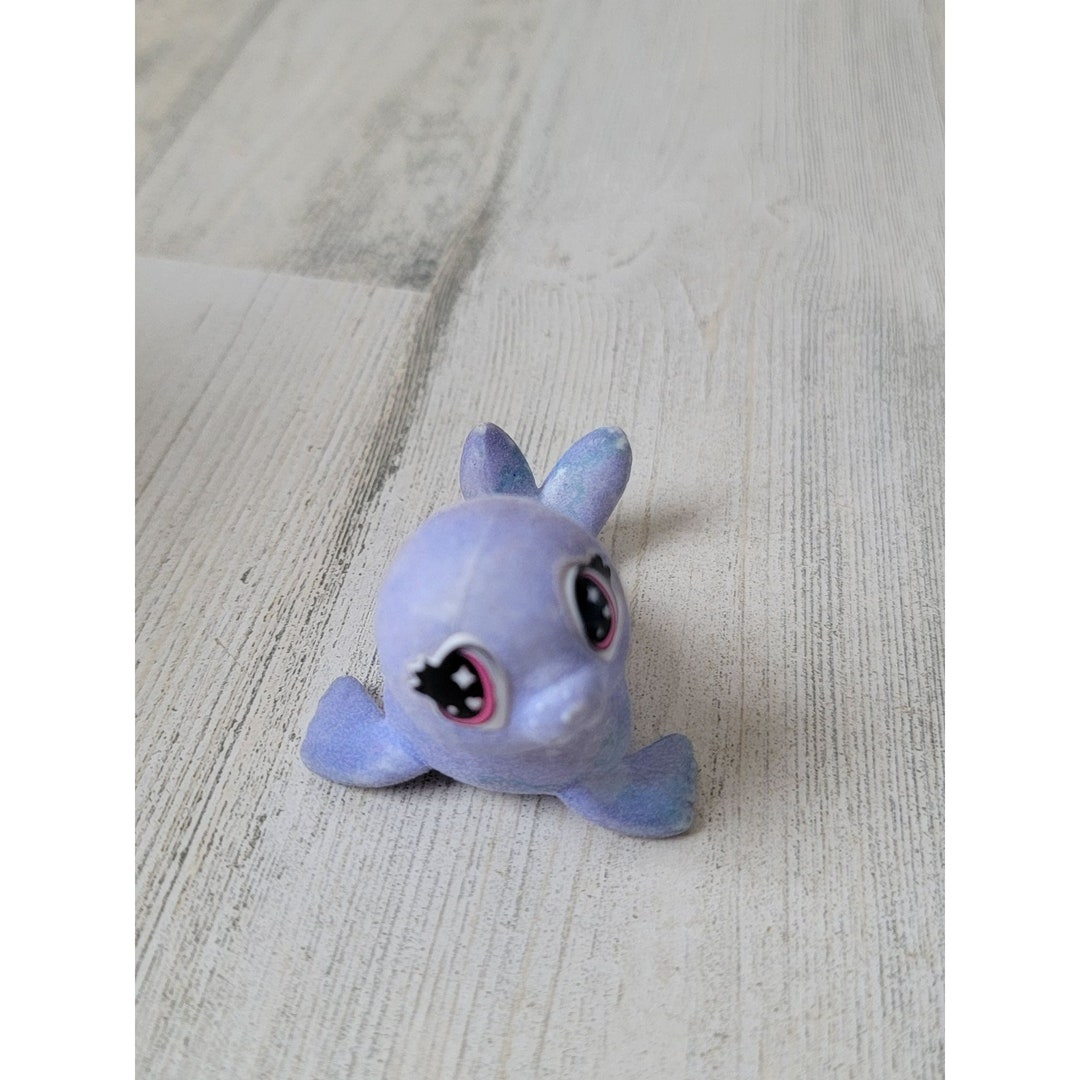 Blue Flocked Seal Ocean Sea Toy Figure Pet Accessory - Etsy