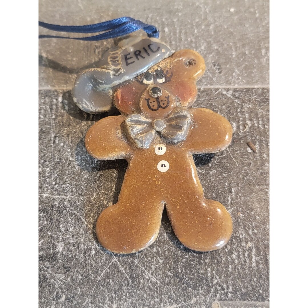 Vintage Eric Teddy Bear Ornament Xmas Decor - Etsy