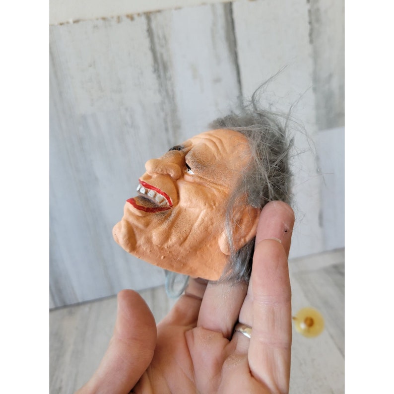 Vintage Rubber Puppet Man Halloween Props Scary Unique Home Decor - Etsy