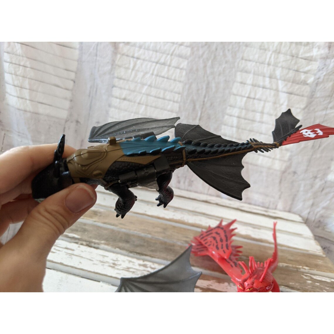 AS IS Hookfang How to Train a Dragon Red Toothless Action | Etsy
