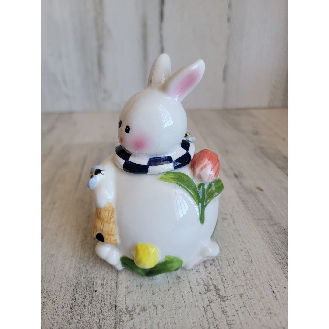 Vintage Mercuries Sugar Honey Rabbit Bunny Pot Decor - Etsy