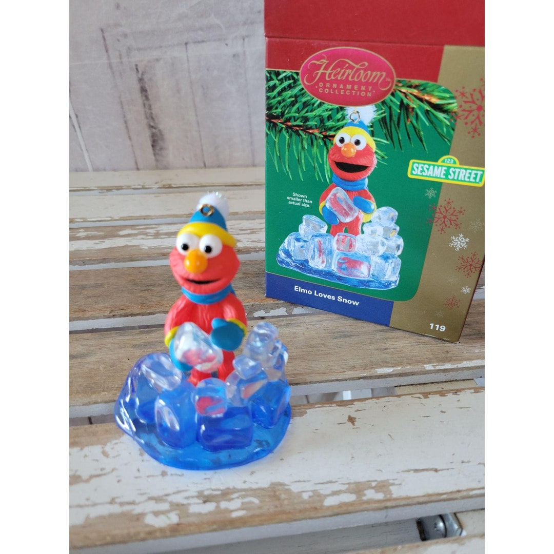 Carlton Elmo Loves Snow Sesame Street 119 Ornament Xmas Holiday Tree ...
