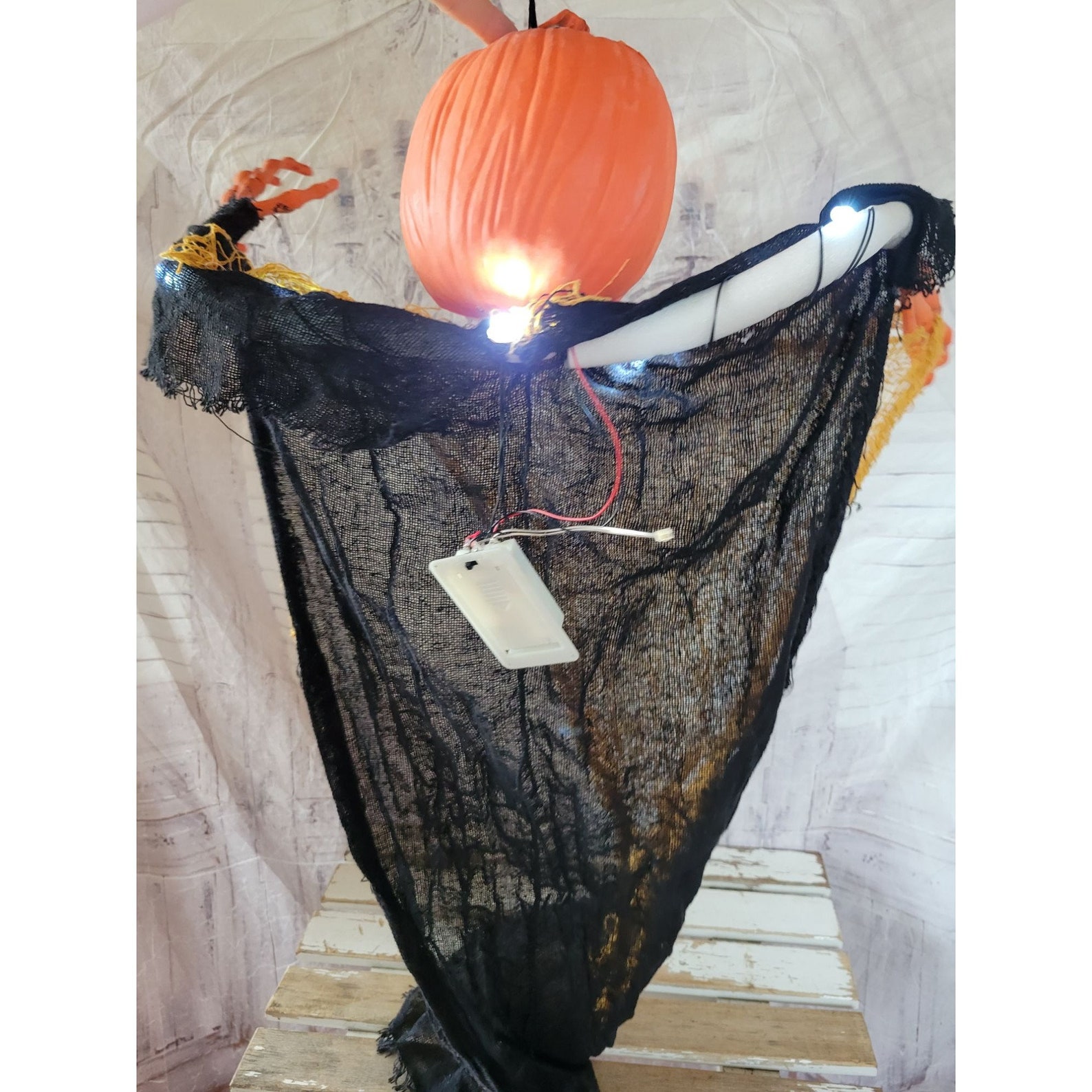 Pumpkin Halloween Prop Light up LED Decor Plastic - Etsy