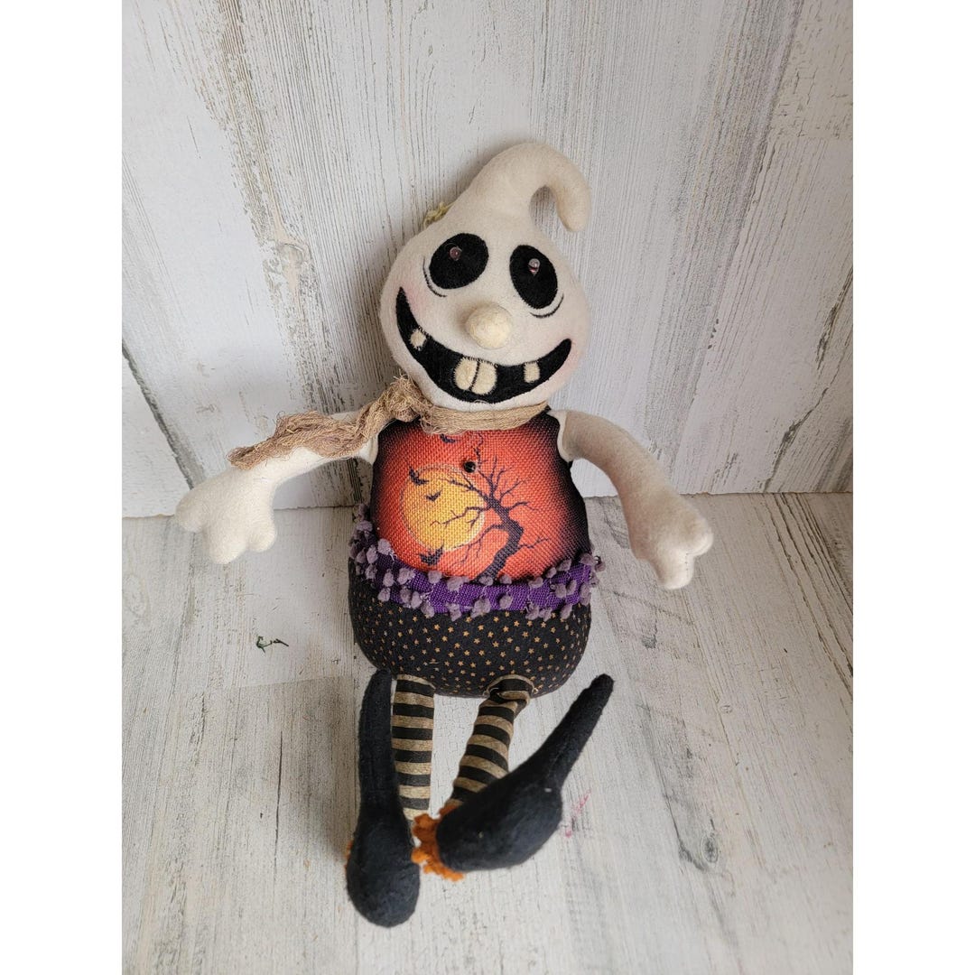Vintage Unique Ghost AS IS Light up Sound Scene Folk Art Plush Sound ...