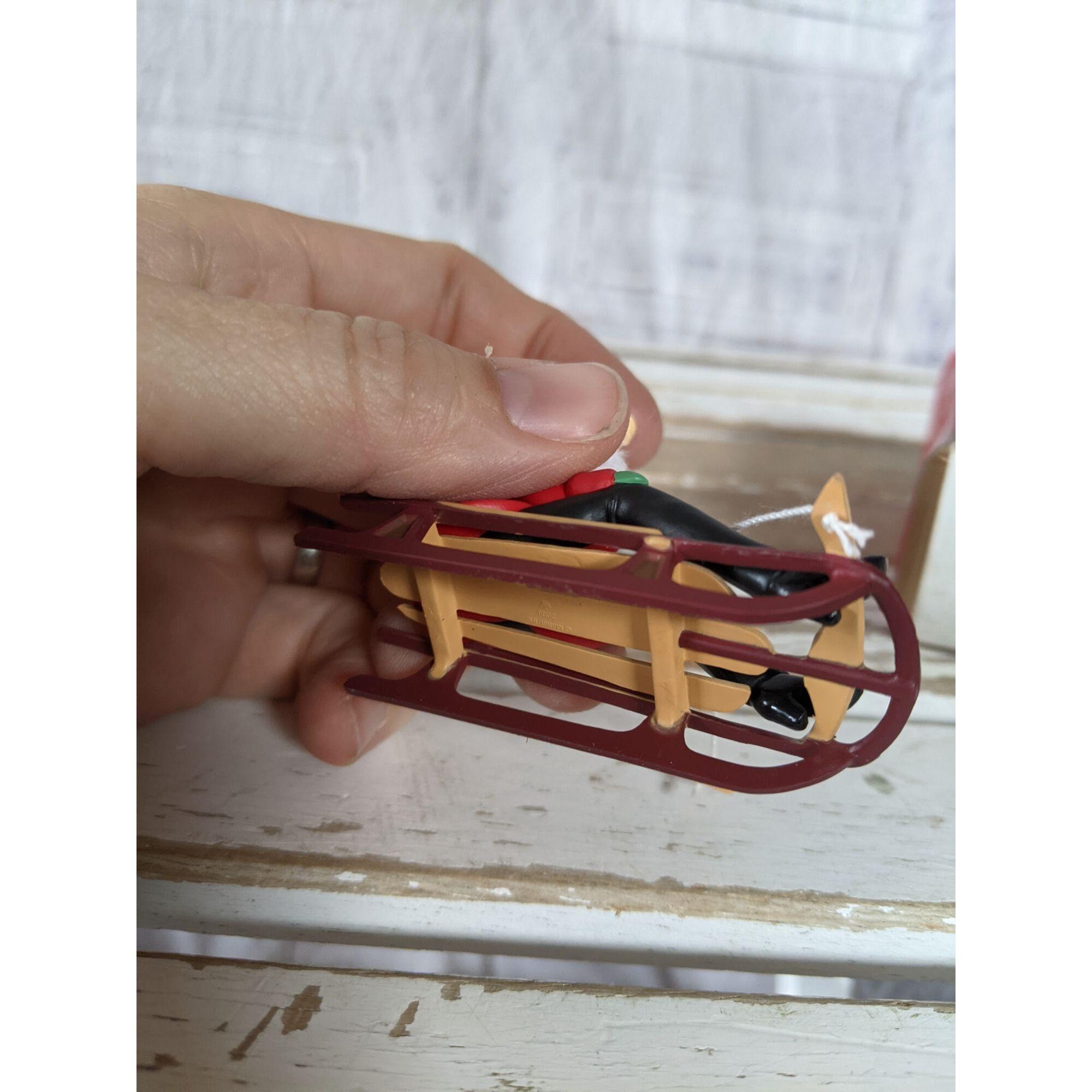 Hallmark Winter Fun With Barbie and Kelly Sledding 2000 - Etsy