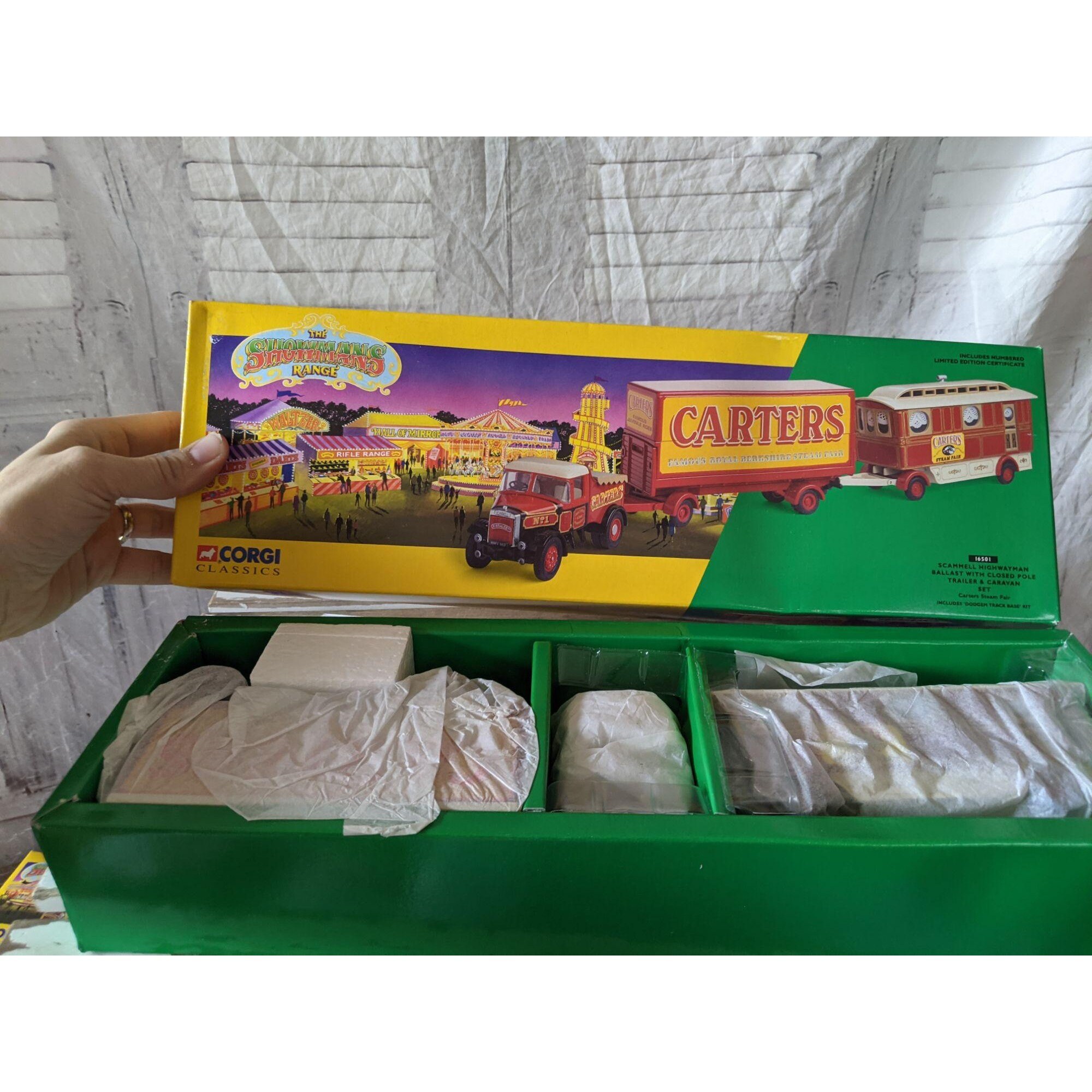 Corgi 16501 Scammell Highwayman Ballast Carter's Trailer Caravan Set ...