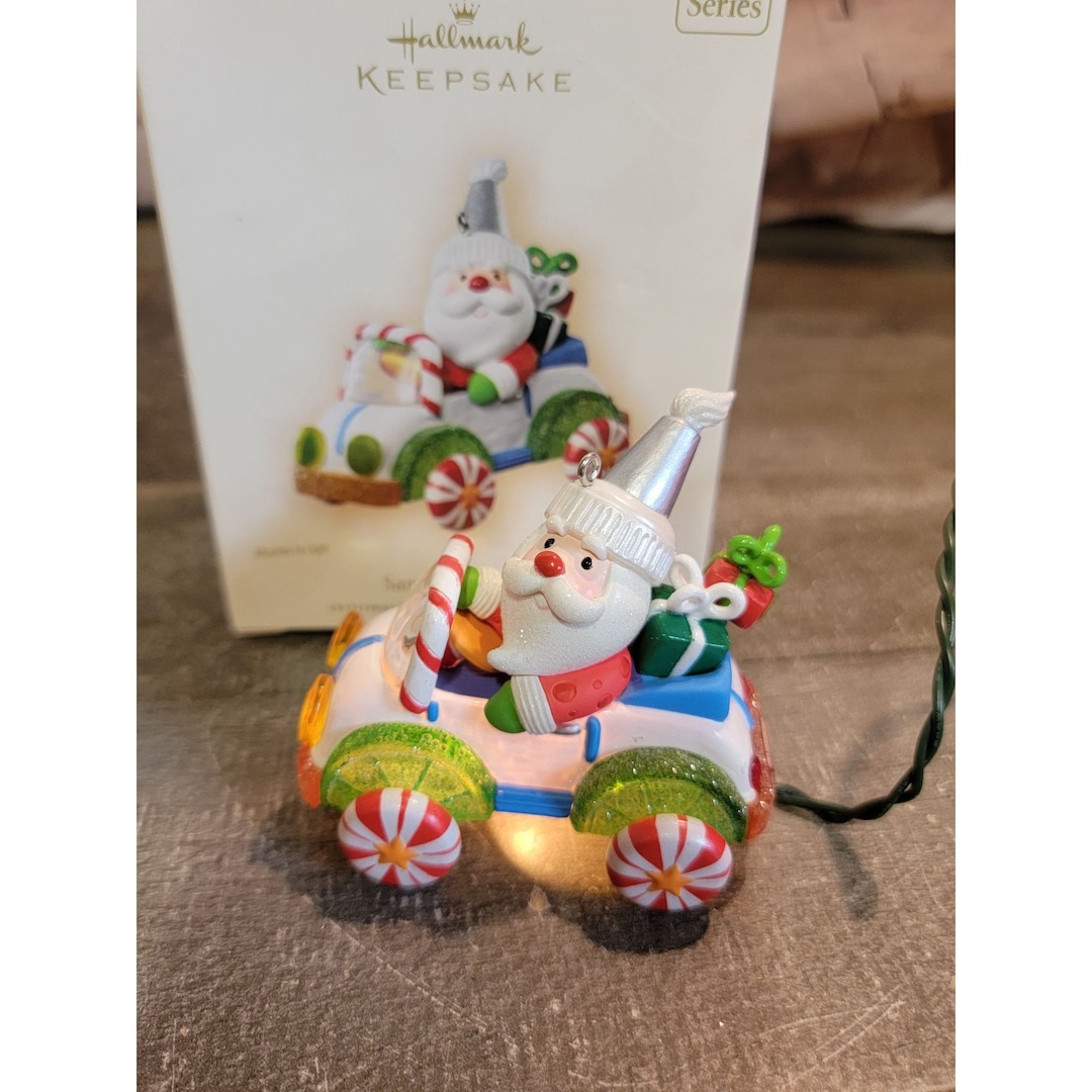 Hallmark Santa Sweet Ride Ornament Xmas Decor Candy - Etsy
