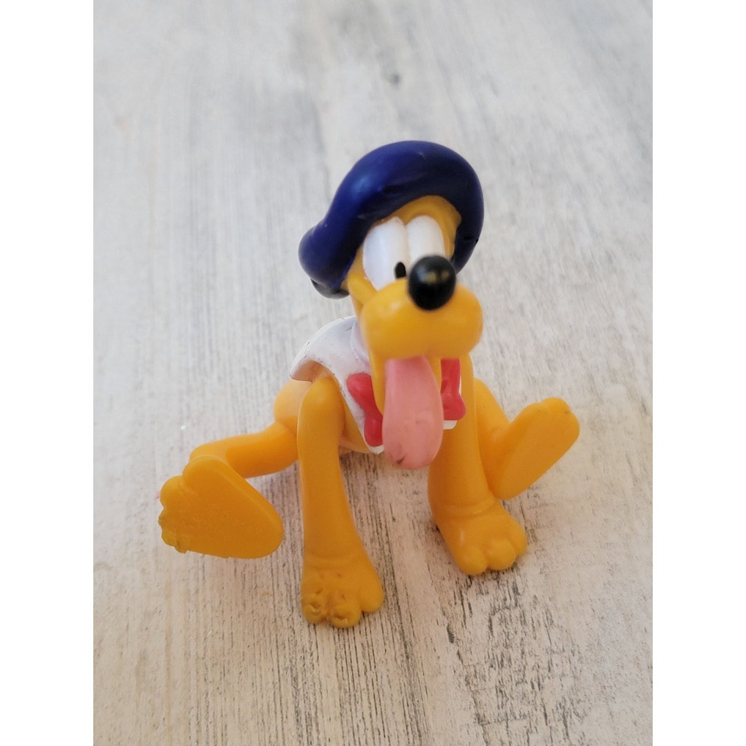 Disney French Pluto Dog Mickey Mouse Toy Figure - Etsy