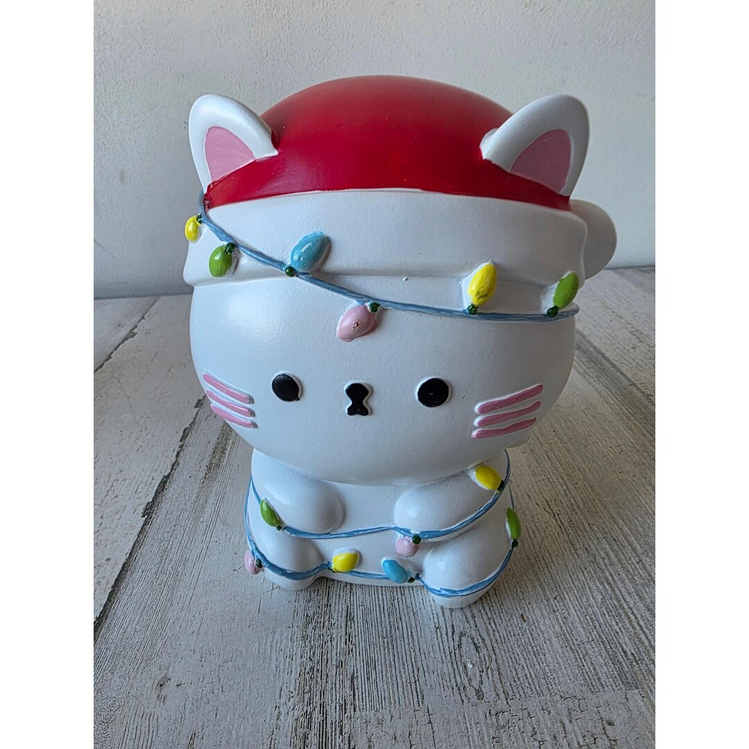 Hello Kitty String Light Statue Figurine Xmas Hat Santa Decor Cute ...