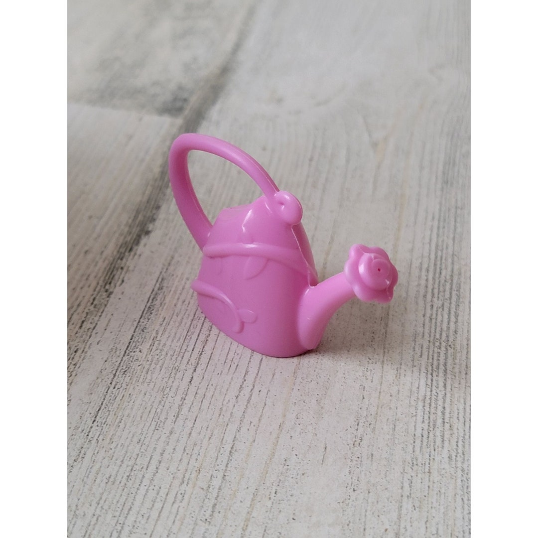 Rubber Pink Water Can Mini Doll Gardening Toy Figure - Etsy