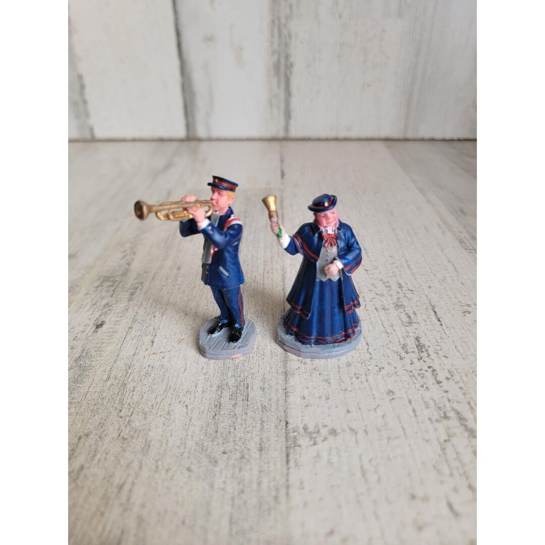 Lemax Parade Band Boy Horn Woman Bell Village Accessory Xmas - Etsy