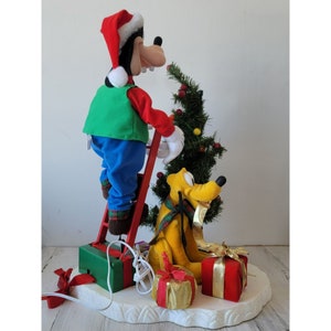 Santa's Best Goofy Tree Pluto Ladder Animated Motionette Xmas - Etsy
