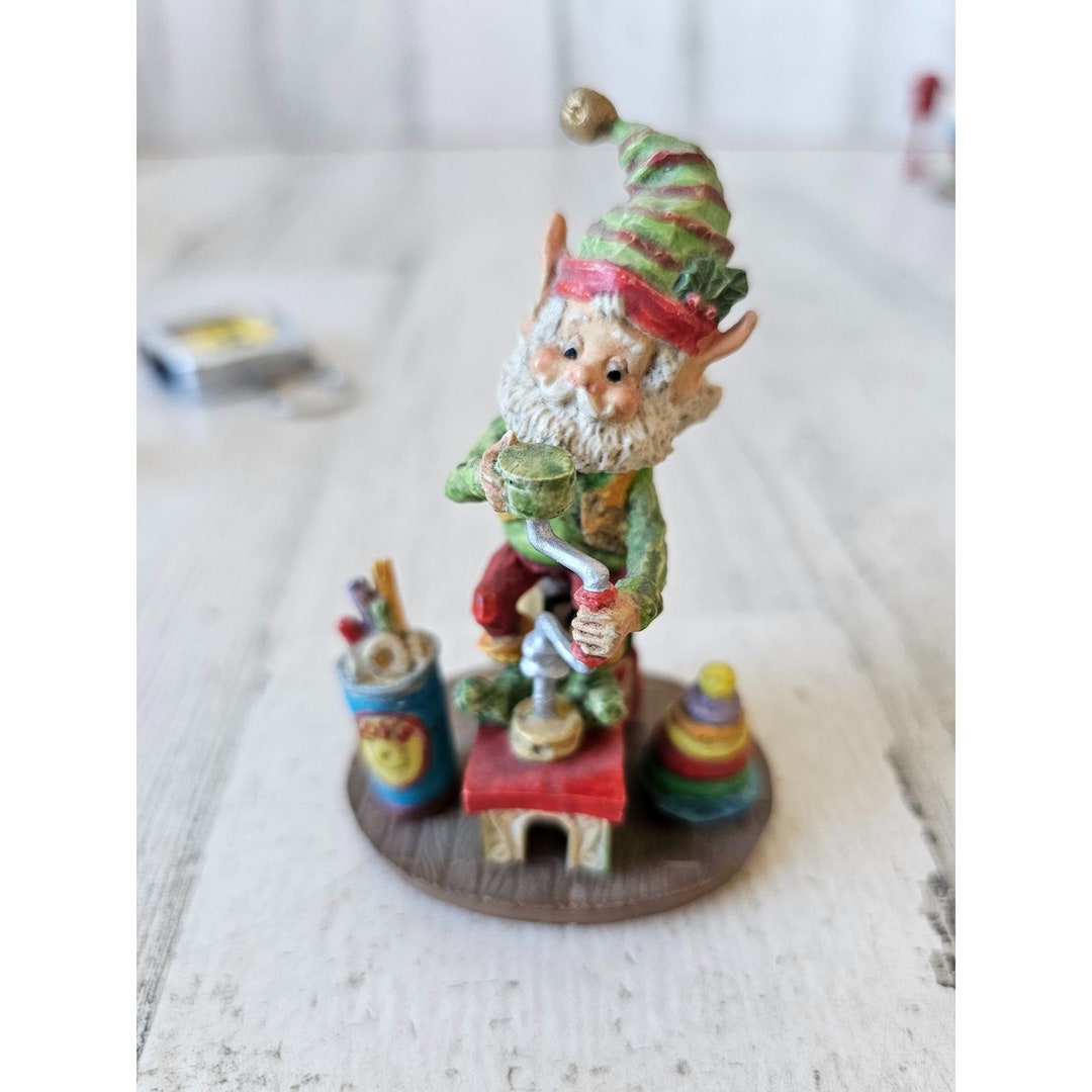 Enesco Tinker Sandi Zimnicki Carpenter Toys Elf Village Vintage 1986 ...