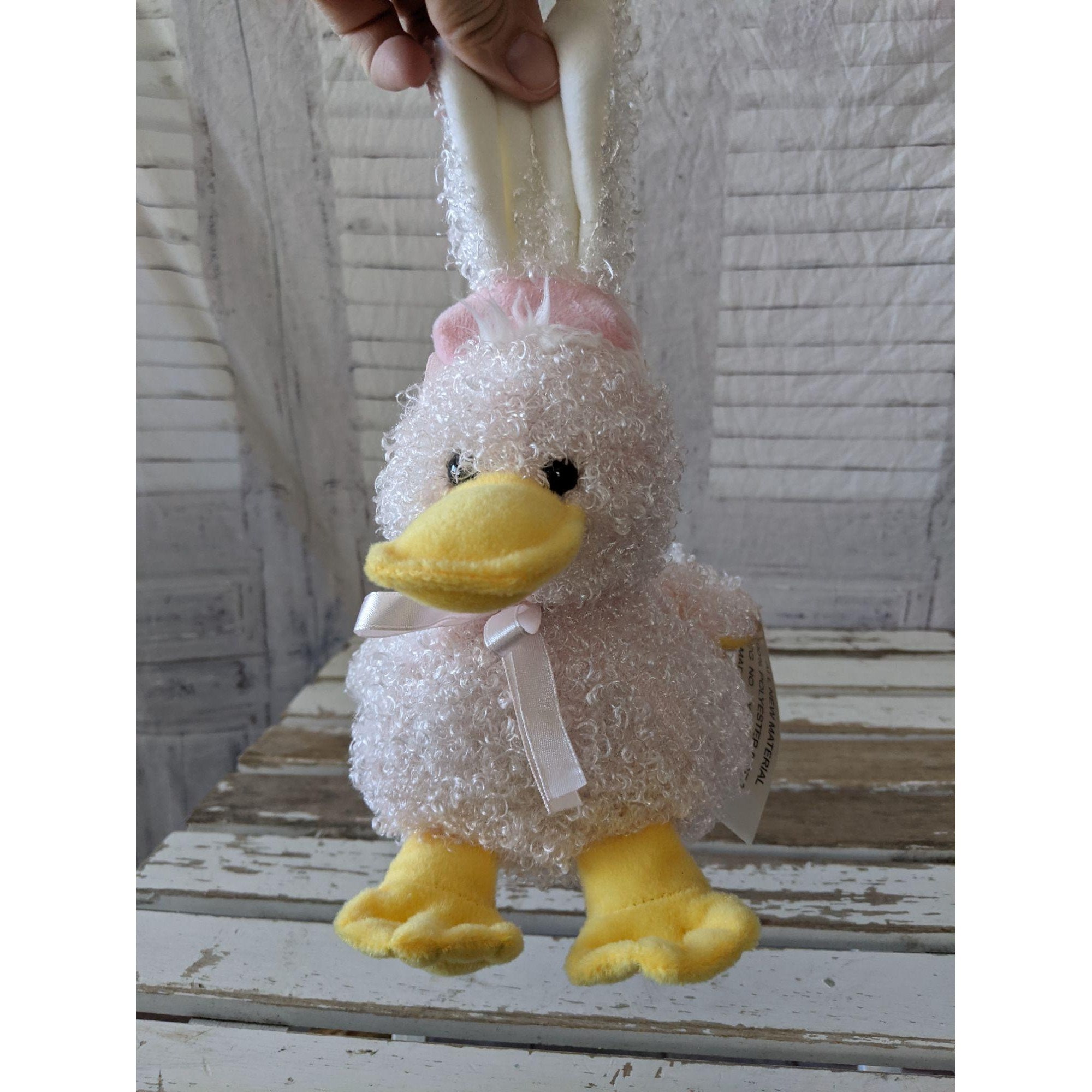 Easter Duck Plush Stuffed Toy Spring Decor Home Kitchen Etsy UK