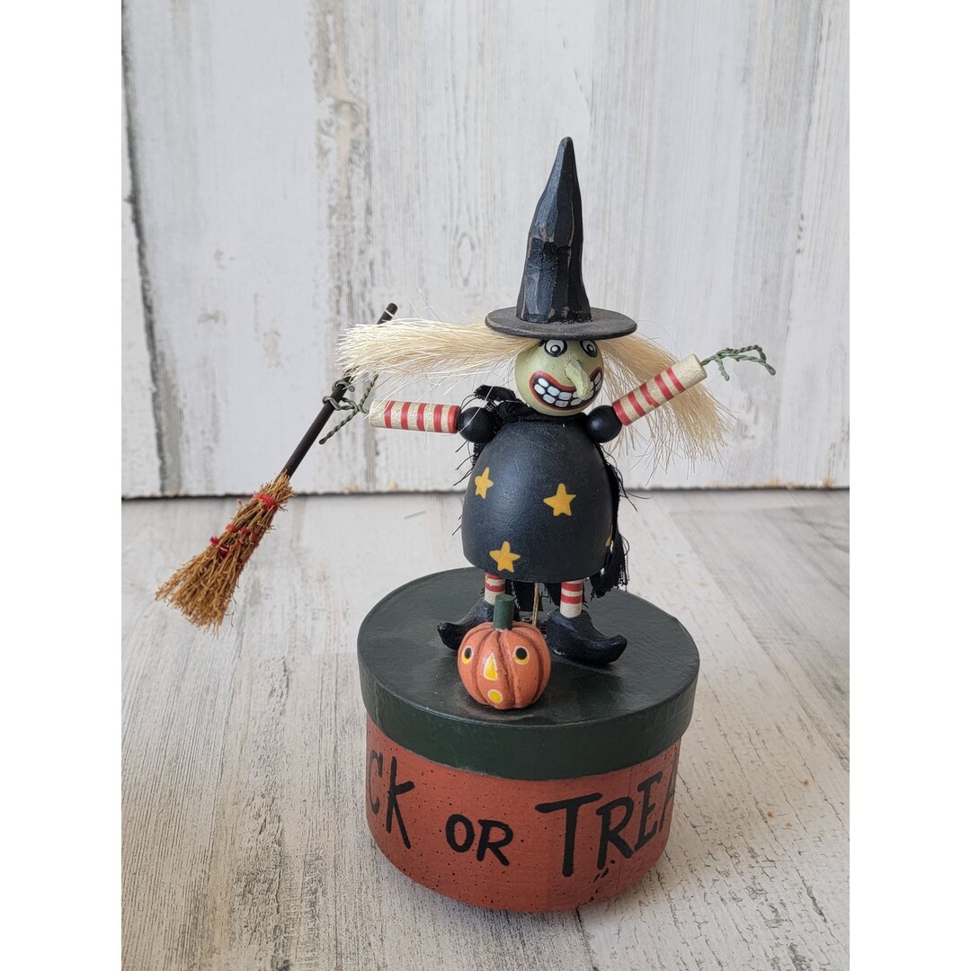 Halloween Trick or Treat Witch Evil Thumb Toy Collapse Figure - Etsy