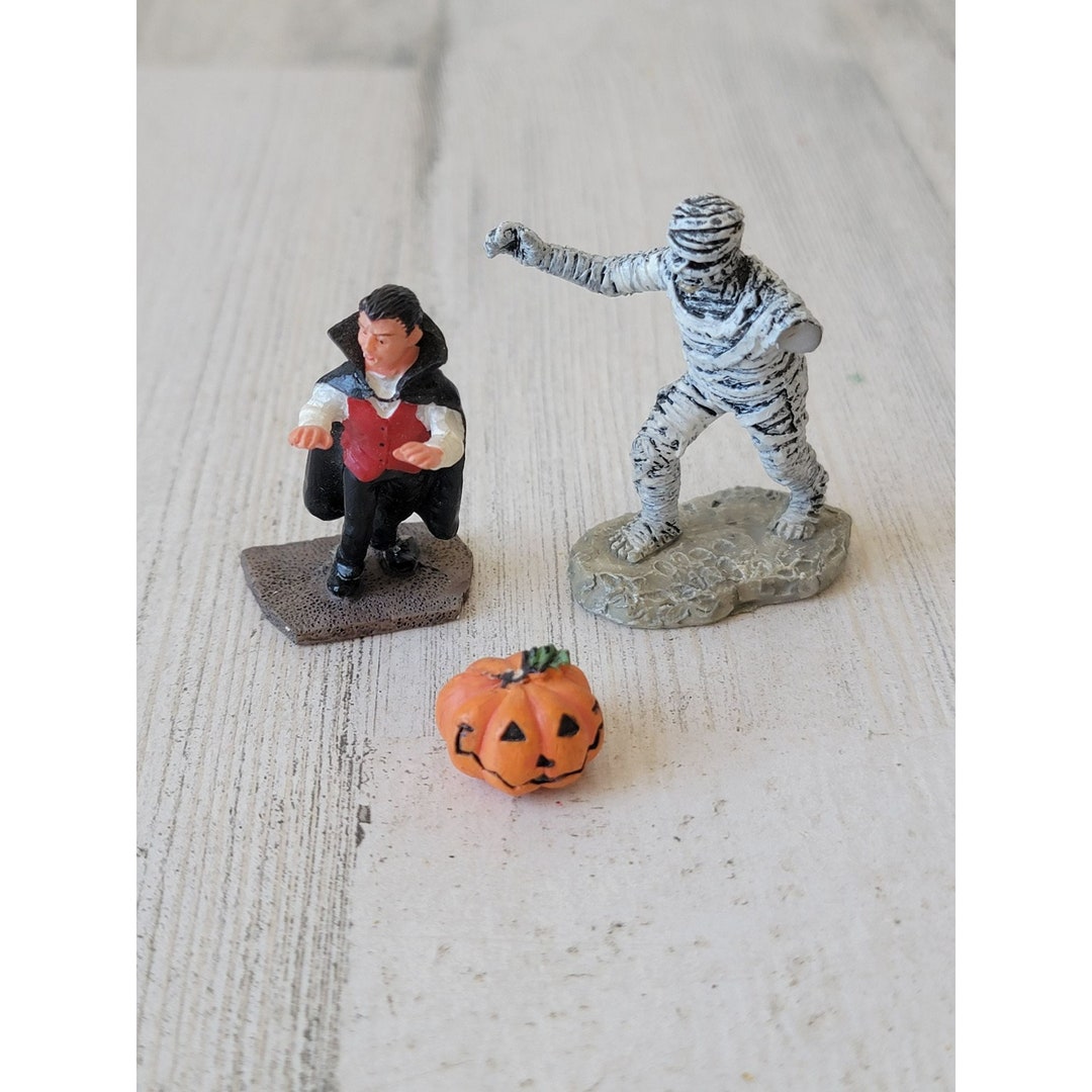 Lemax Mummy Vampire AS IS Pumpkin Accessory Set Spooky - Etsy