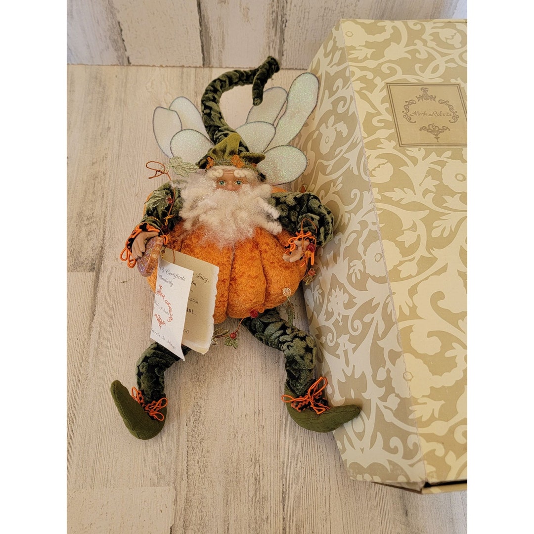 Mark Roberts 51 35600 Pumpkin Pie Fairy Velvet Small Collectible Fall ...