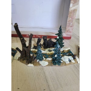 Enchanted Forest Bears at Play Village Accessory Xmas Lemax - Etsy