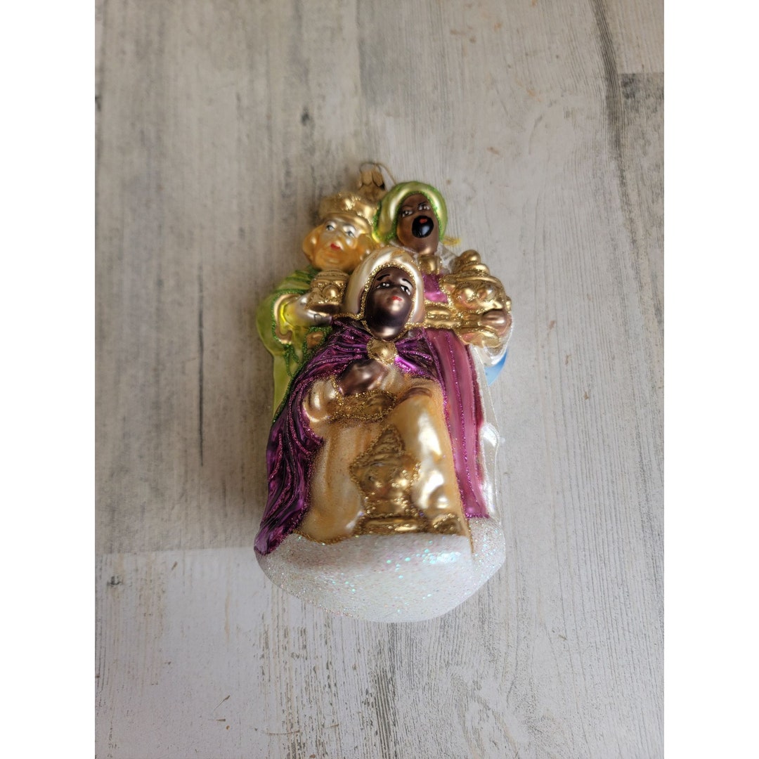 Three Kingsman Bible Glass Glitter Ornament Xmas - Etsy