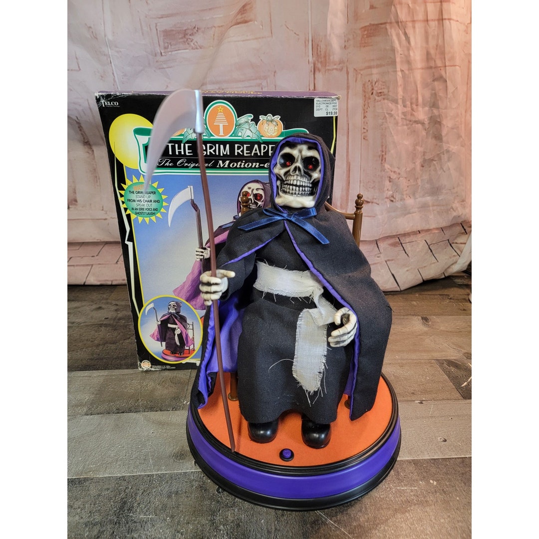 Telco Grim Reaper 1997 Animated Halloween Motionette - Etsy