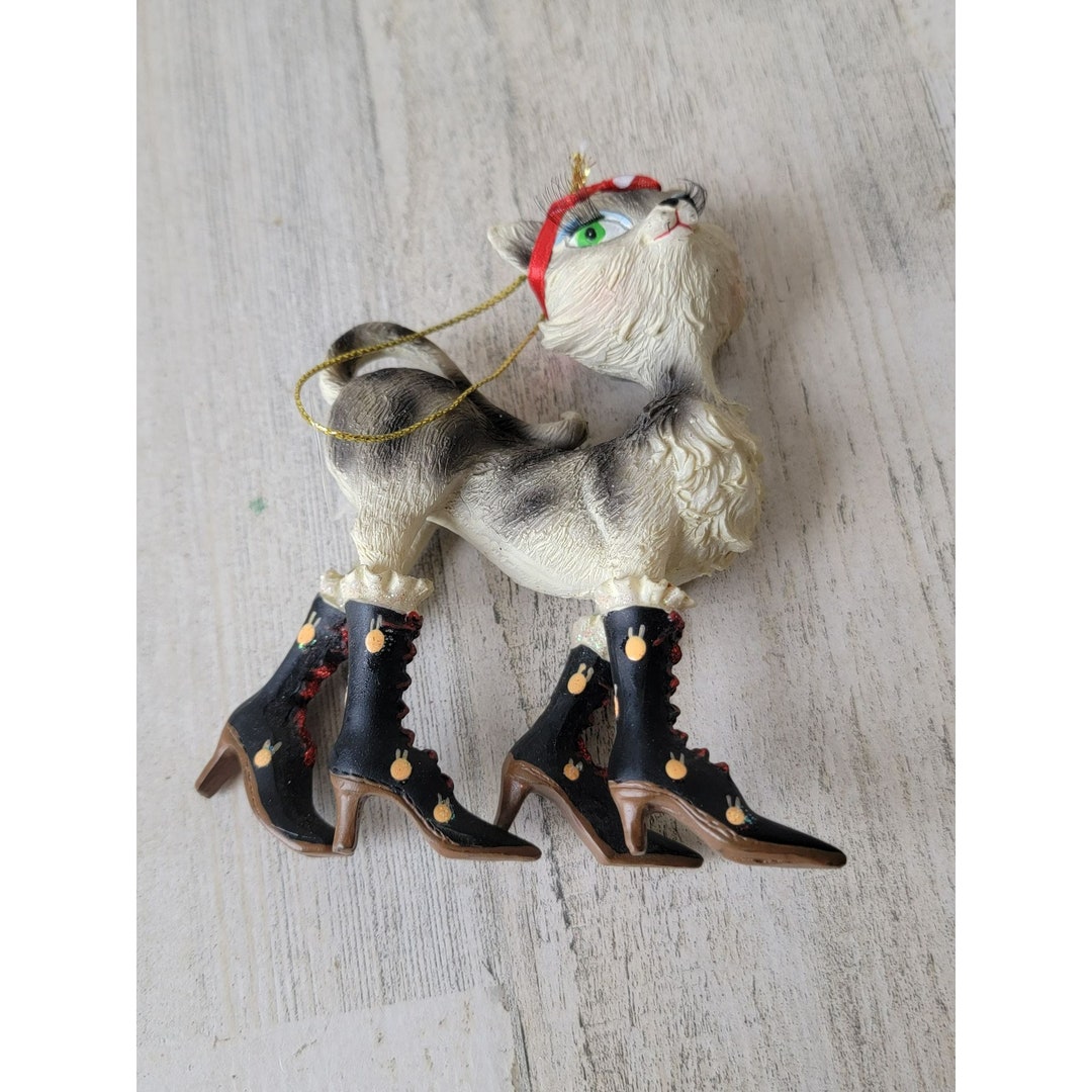 High Heel Boot Camp Bow Eyelashes Ornament Xmas Decor - Etsy