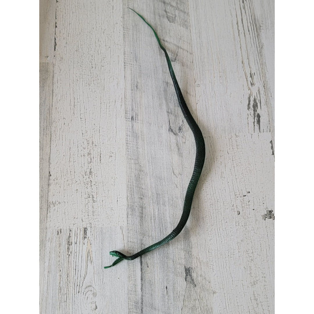 Green Rubber Snake Halloween Prop Decor Scary - Etsy