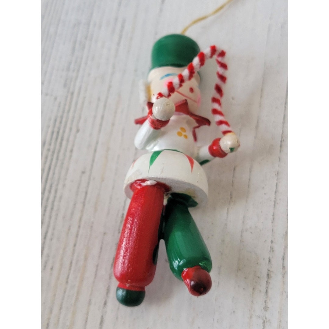 Vintage Wooden Clown Gesture Circus Ornament Xmas Decor - Etsy